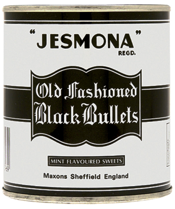 Jesmona Black Bullets Peppermints, Tin – BoxNCase