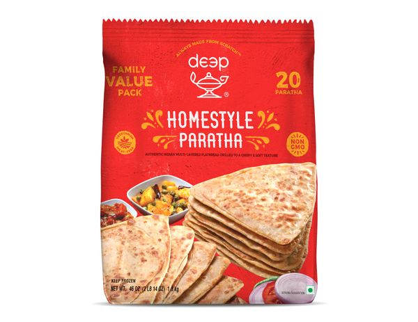 Deep Family Pack Homestyle Paratha 20pc 46oz – BoxNCase