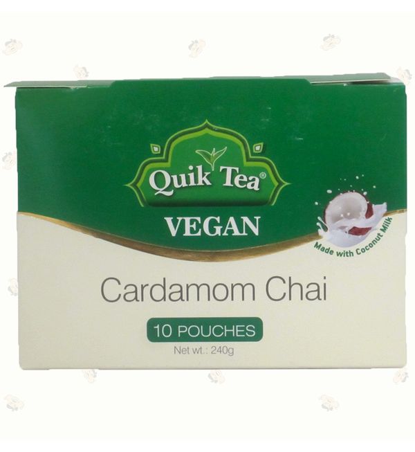 Quik Tea Vegan Cardamom Chai 8.5 oz – BoxNCase