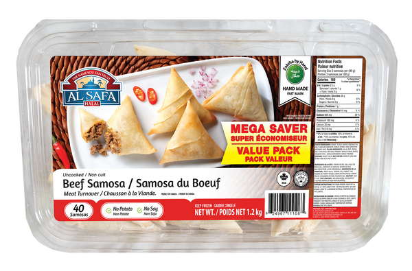Al Safa Halal HM Beef Samosa 40pcs – BoxNCase