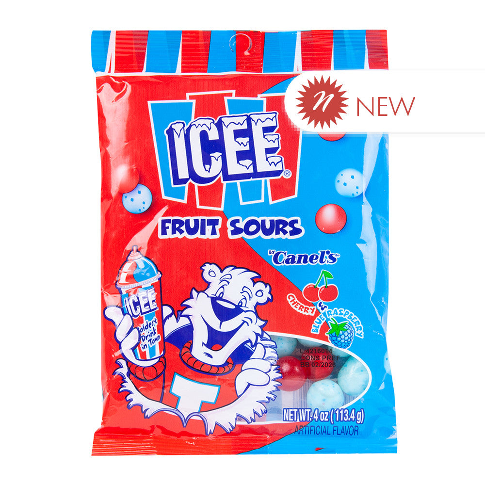 Icee - Fruit Sours - Cherry Blue Raspberry - Peg – BoxNCase