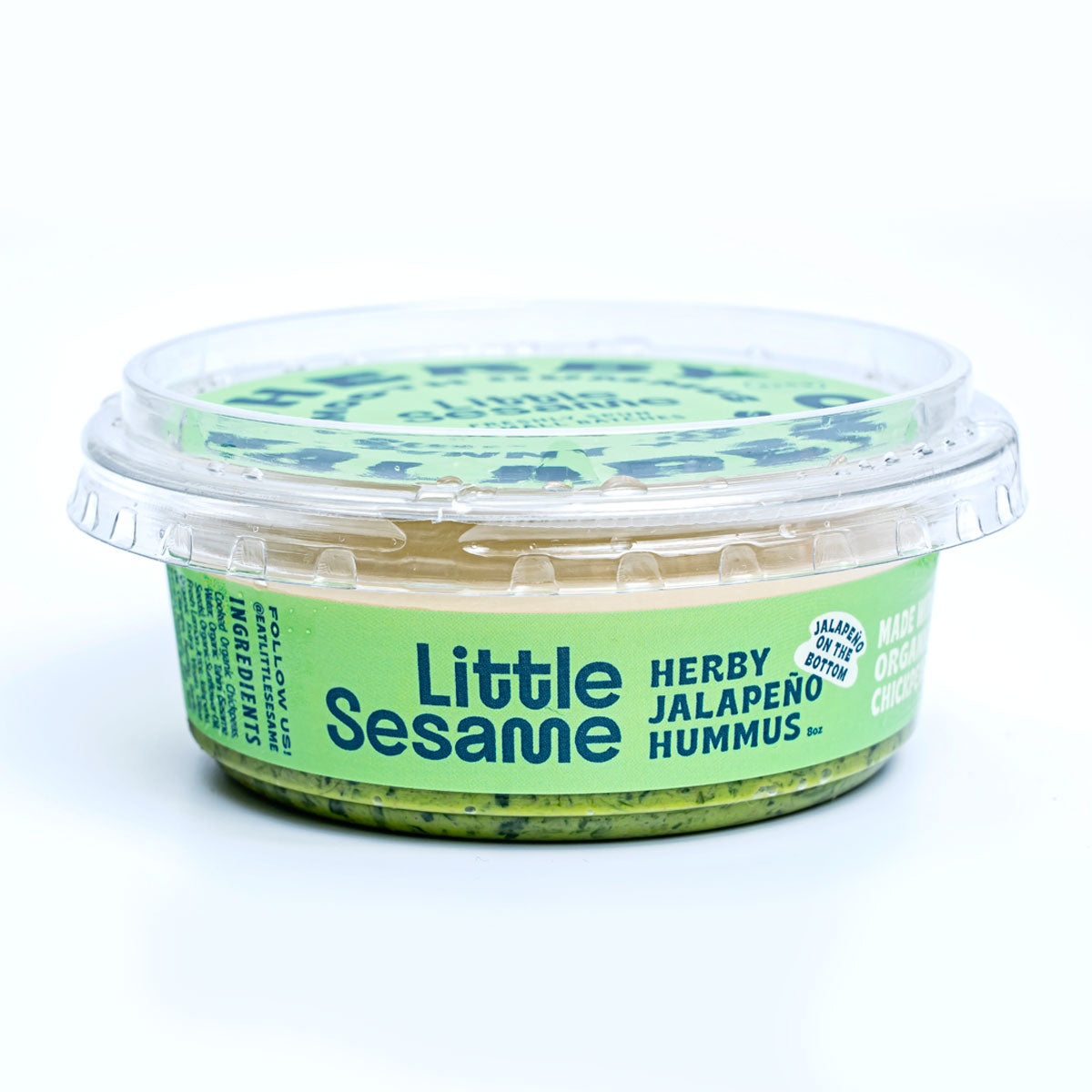 Little Sesame Herby Jalapeno Hummus Retail 8 OZ – BoxNCase