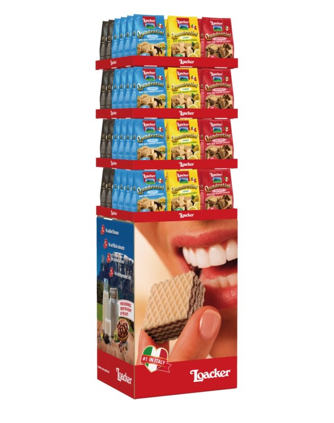 Loacker Quadratini Cookies Shipper 250 GR – BoxNCase