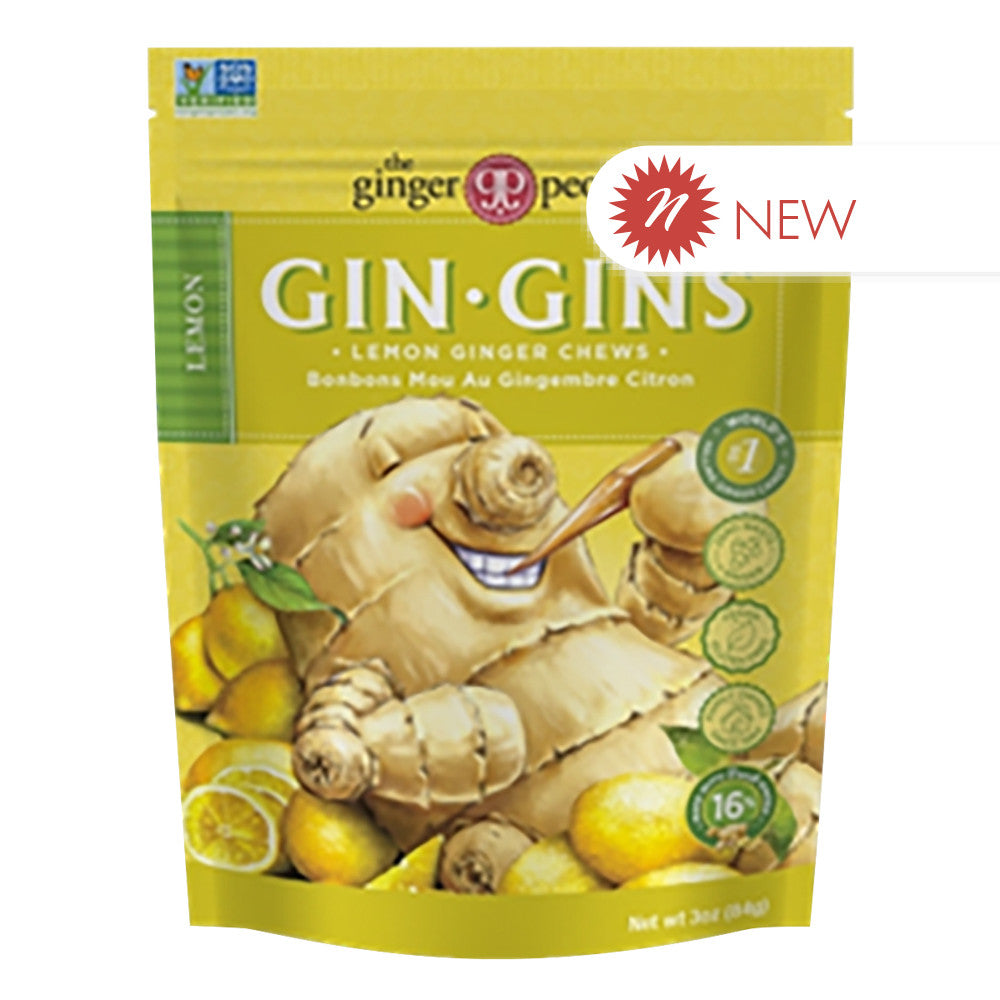 Ginger People - Ginger Gins - Lemon Chews - 3Oz – BoxNCase