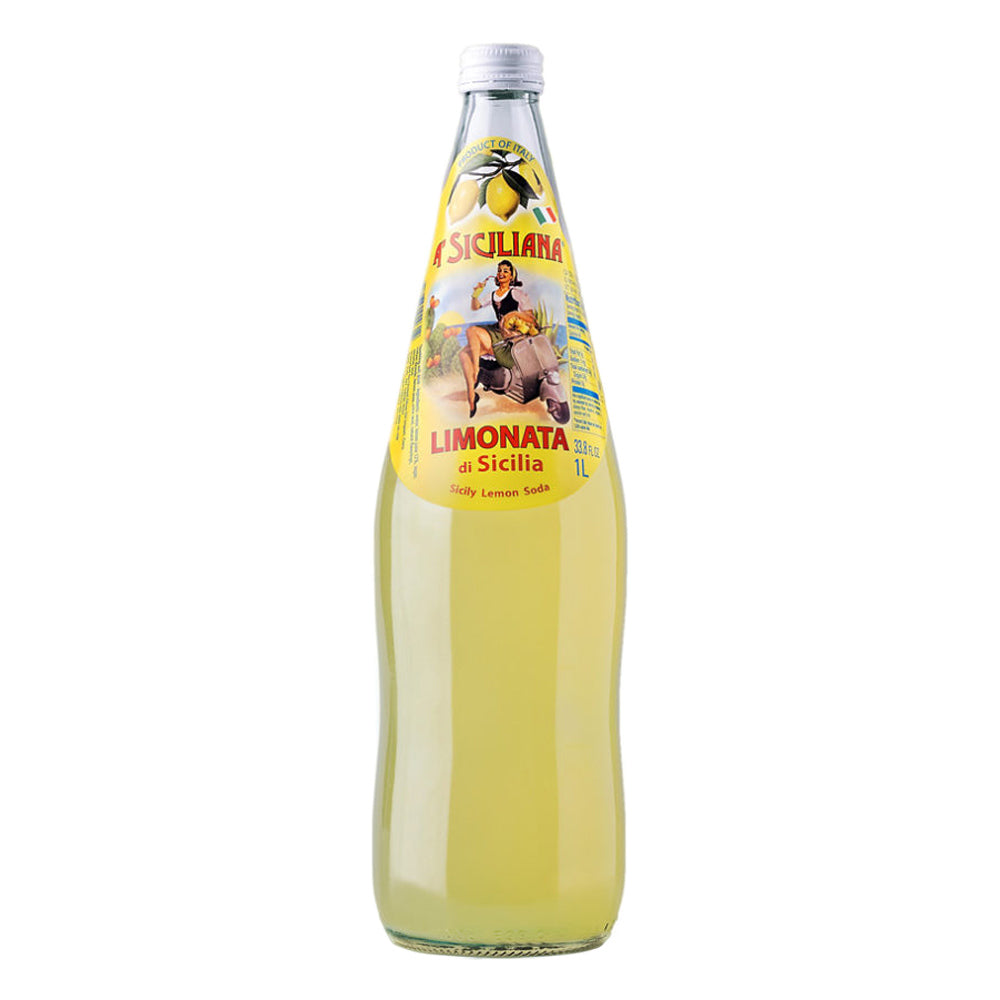 A' Siciliana Limonata Italian Lemon Soda | 1 lt (33.8oz) – BoxNCase