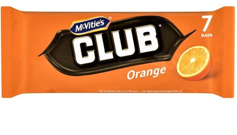 McVitie's Club Orange 7-pack, 5.43oz (154g) – BoxNCase