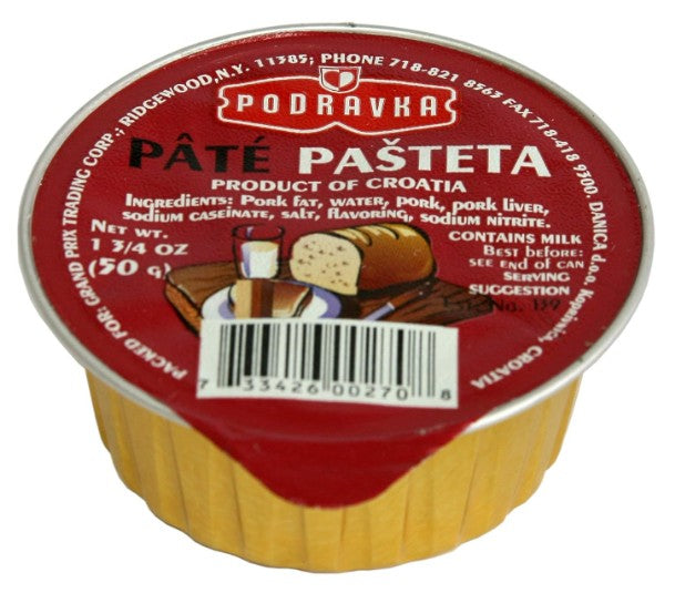 Podravka Pate (Pasteta) 50 Gram Tins – BoxNCase