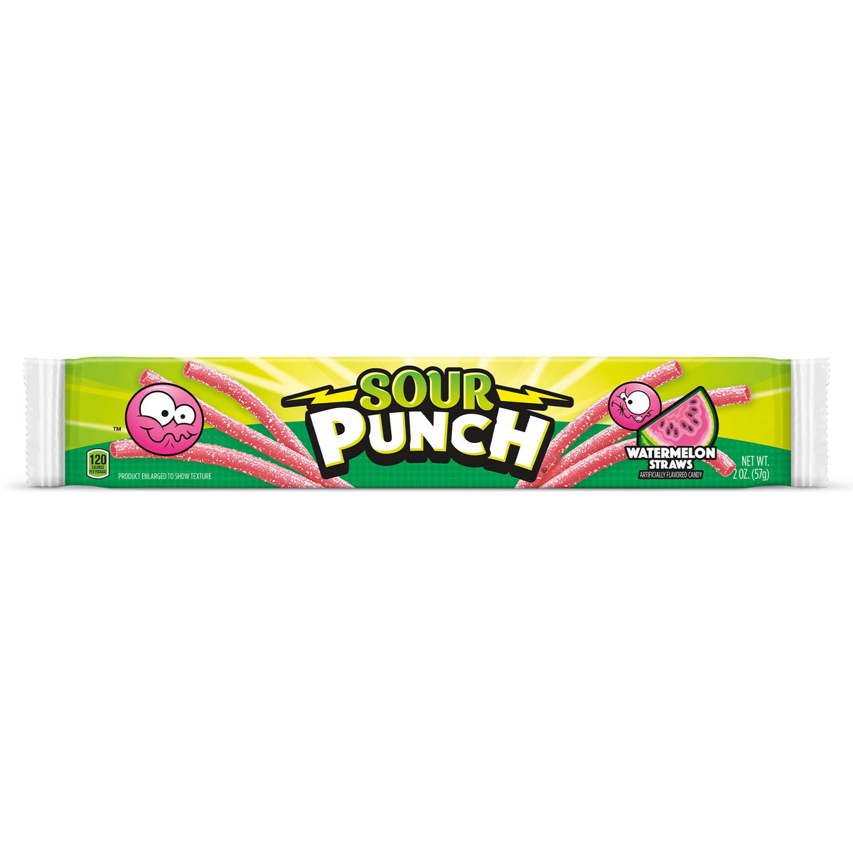 Sour Punch Watermelon Straws 24 Pack 2oz Bags