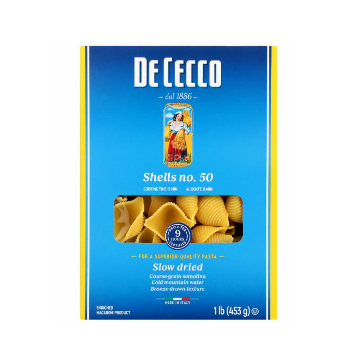 Dececco Medium Pasta Shells 1 LB – BoxNCase
