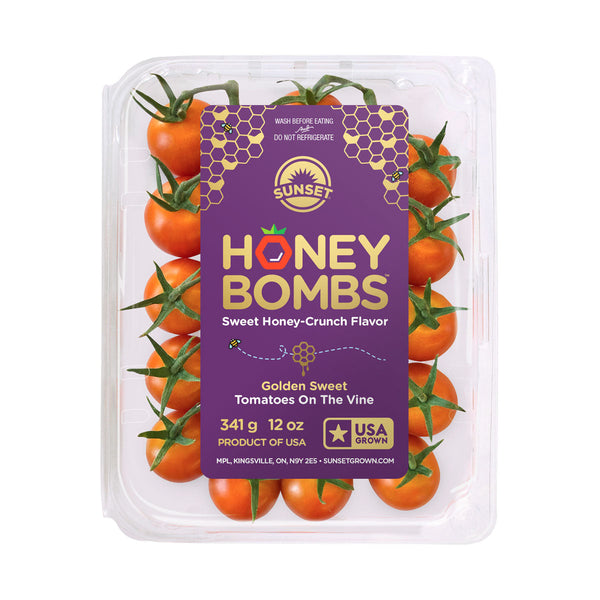 Sunset Honey Bombs Cherry Tomatoes on the Vine 12 OZ – BoxNCase