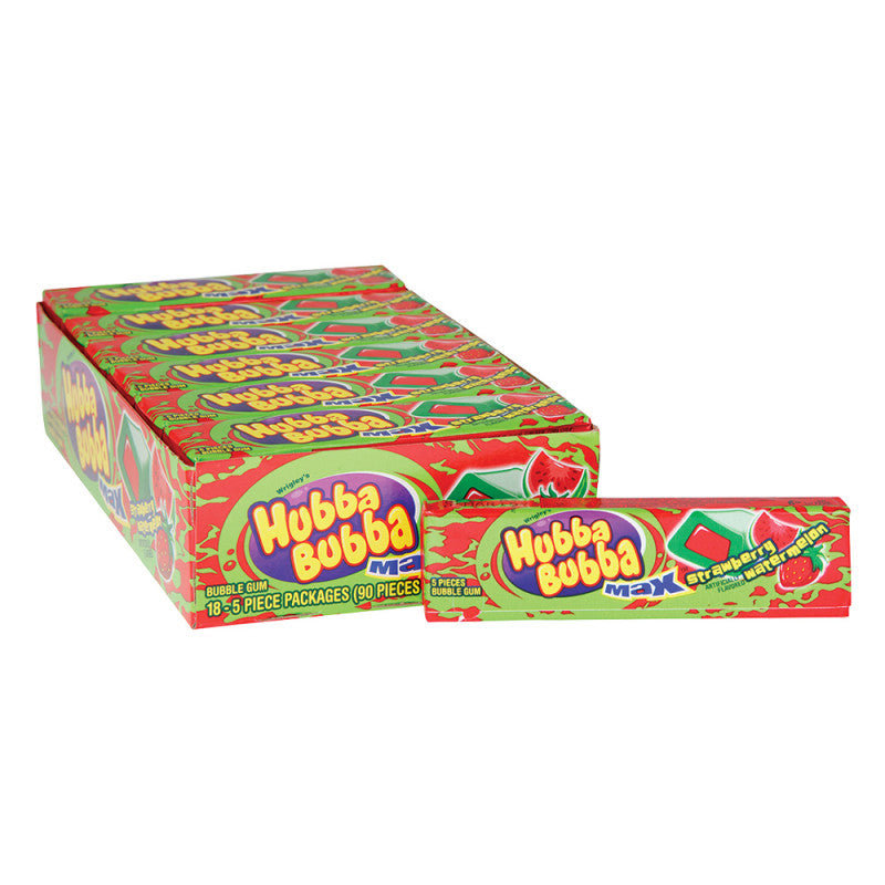 Hubba Bubba Max Strawberry Watermelon Gum – BoxNCase