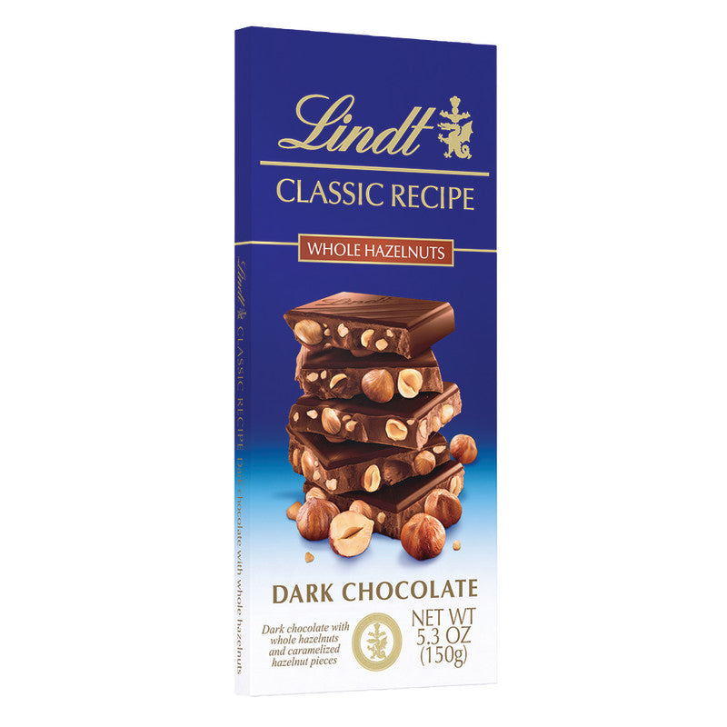 Lindt Classic Dark Chocolate Whole Hazelnut 5.3 Oz Bar – BoxNCase